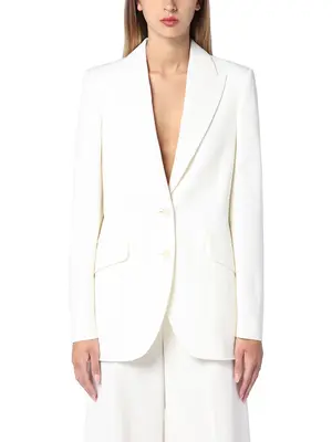 Stella McCartney Single-breasted Wool Jacket - Beige