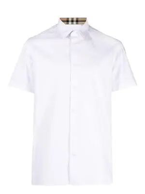 Burberry Ekd Logo Cotton Shirt - White