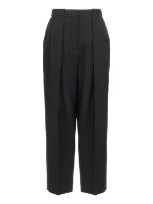 Balmain Grain De Poudre Trousers - Black