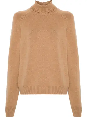 Fendi Fendi High Neck Jumper Beige