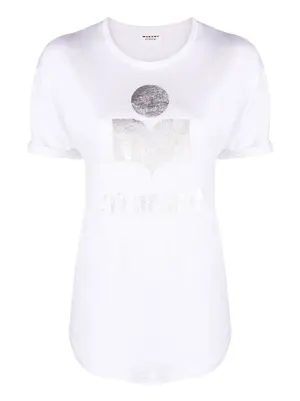 MARANT ETOILE Koldi Linen T-shirt - White