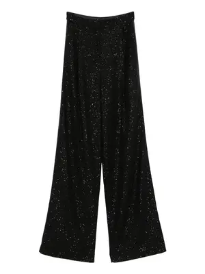 Max Mara Wool Blend Trousers - Black