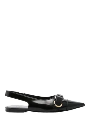 Givenchy Leather Slingback Flats - Black
