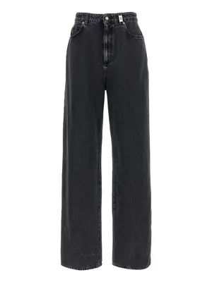 Alexander McQueen Wide Leg Jeans - Black