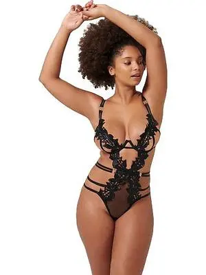 Victoria's Secret Bluebella For Victoria’s Secret Ophelia Wi Bodysuit - Black