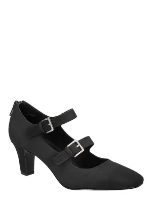 EASY WORKS BY EASY STREET EASY STREET Willis Mary Jane Pumps Black Matte
