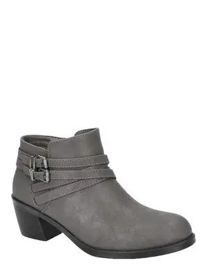 EASY WORKS BY EASY STREET EASY STREET Kory Bootie Grey Matte