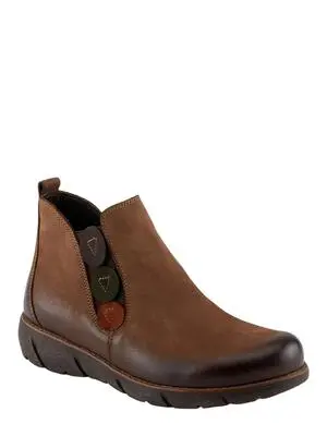 SPRING STEP SHOES Katana Ankle Bootie - Brown Nubuck