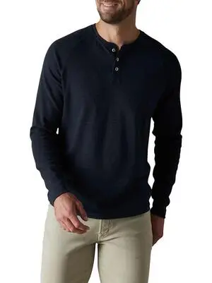 THE NORMAL BRAND Everyday Henley - Normal Navy