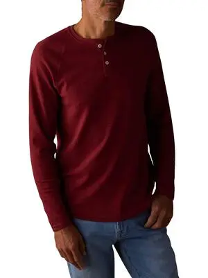 THE NORMAL BRAND Everyday Henley - Redwood