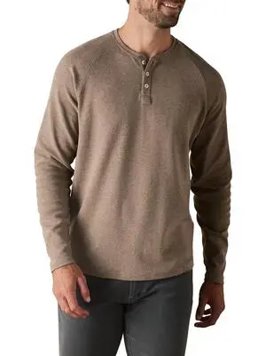 THE NORMAL BRAND Everyday Henley - Taupe