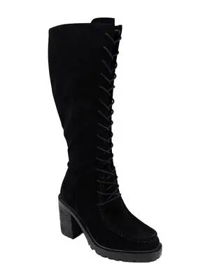 ARTISAN CRAFTED BY ZIGI Adeline Knee High Boots - Black Suede