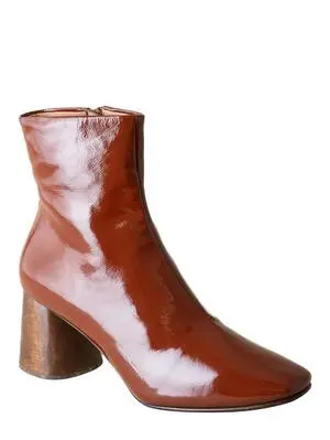 HUMA BLANCO Harlow Boot Cinnamon Crinkle Patent