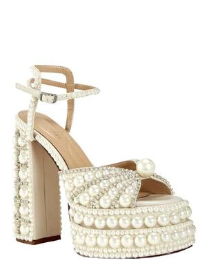 AZALEA WANG Astrella Platform Sandals - White