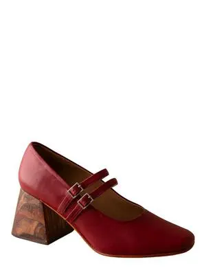 HUMA BLANCO Perry Mary Jane Pump - Cherry