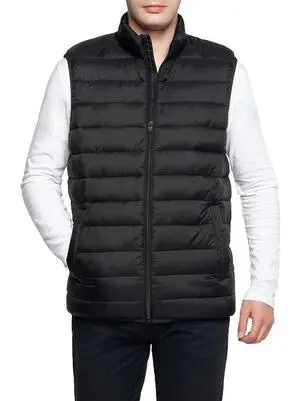 ROKKA&ROLLA Lightweight Puffer Vest - Black