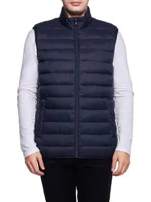 ROKKA&ROLLA Lightweight Puffer Vest - Navy