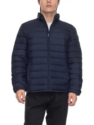 ROKKA&ROLLA Lightweight Packable Puffer Jacket - Navy