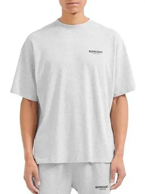 REPRESENT Owners' Club Cotton Logo Graphic T-shirt Ultimate Grey