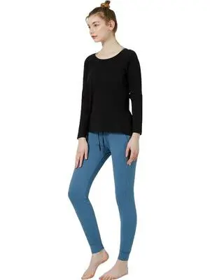 REBODY Essentials Long Sleeve Top - Black