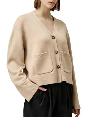 Lilysilk Wool-cashmere Blend Cardigan - Beige