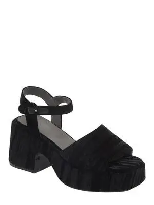 CHOCOLAT BLU Helga Platform Sandal - Black Velvet