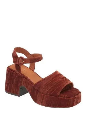 CHOCOLAT BLU Chocolat Blu Helga Platform Sandal Copper Velvet