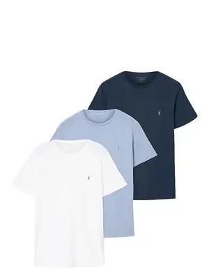 ALLSAINTS Tonic Crewneck Tees, Pack Of 3 - Blue/blue/white