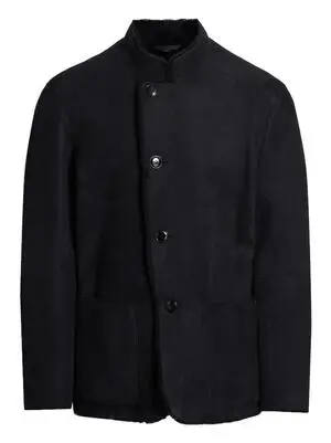 GIORGIO ARMANI Suede Shearling Jacket
