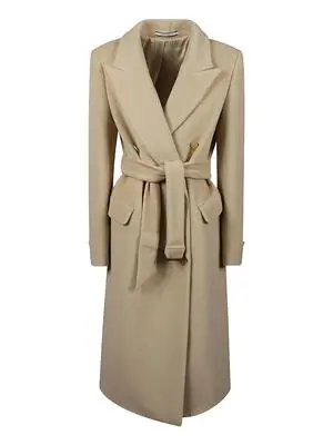 Tagliatore Angora And Virgin Wool Coat - Brown