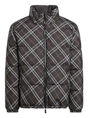 Burberry Reversible Jacket With Check Pattern - Brown