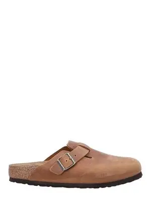 BIRKENSTOCK Boston Oiled Leather Clogs Brown