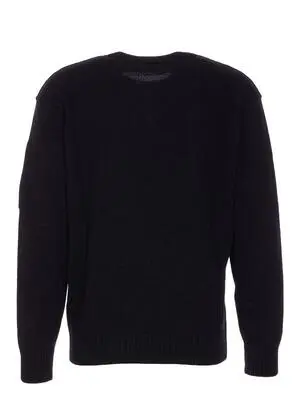 C.P. COMPANY Wool-blend Crewneck Sweater - Black