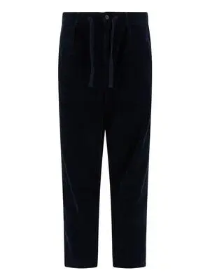 Ralph Lauren Pleated Corduroy Trousers - Blue