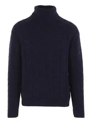 ZANONE Zanone Wool Turtleneck Sweater Night Blue