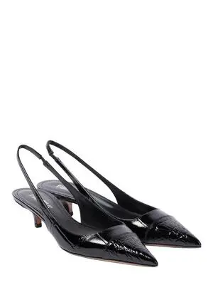 Paris Texas Miranda 35 Patent Leather Slingback Pumps - Black