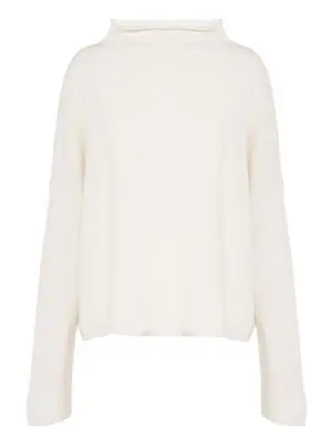 LISA YANG Sandy Cashmere Turtleneck Sweater - White