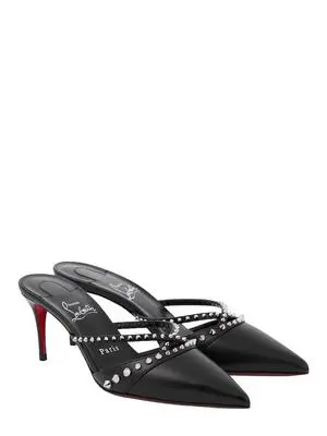CHRISTIAN LOUBOUTIN Tatoosh 70 Studded Leather Mules - Black