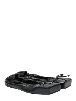 Jacquemus Ballet Leather Ballet Flats - Black