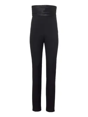 Khaite Lenro High-rise Slim Pants - Black
