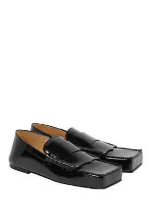 Jacquemus Les Mocassins Carré Leather Loafers - Black