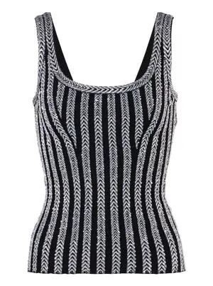 Missoni Zigzag Sequined Tank Top - Black