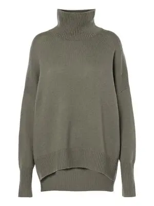 LISA YANG Heidi Cashmere Turtleneck Sweater - Green