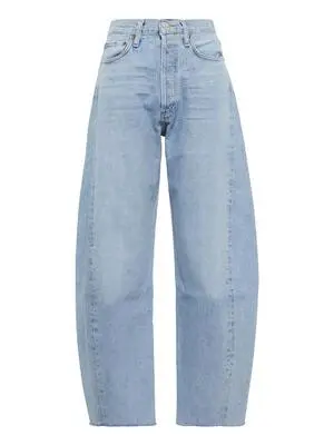 AGOLDE Luna High-rise Barrel-leg Jeans - Blue