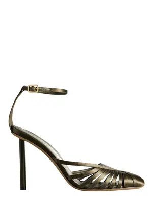 SALVATORE FERRAGAMO Ferragamo Ermelia 95 Satin Pumps
