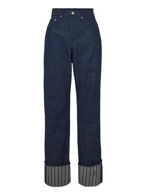 Jacquemus De-nîmes Droit High-rise Straight-leg Jeans - Blue
