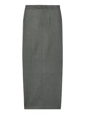 BETTTER Office Party Asymmetric Wool-blend Skirt - Gray