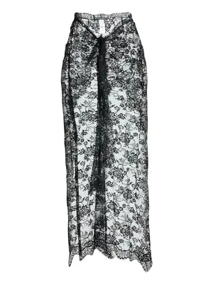 Dolce & Gabbana Chantilly Lace Maxi Skirt - Black