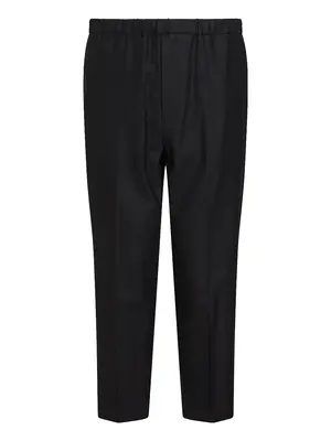 John Elliott Tapered Wool-blend Twill Trousers - Black