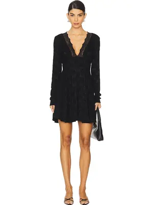 Free People All Yours Mini Dress - Black